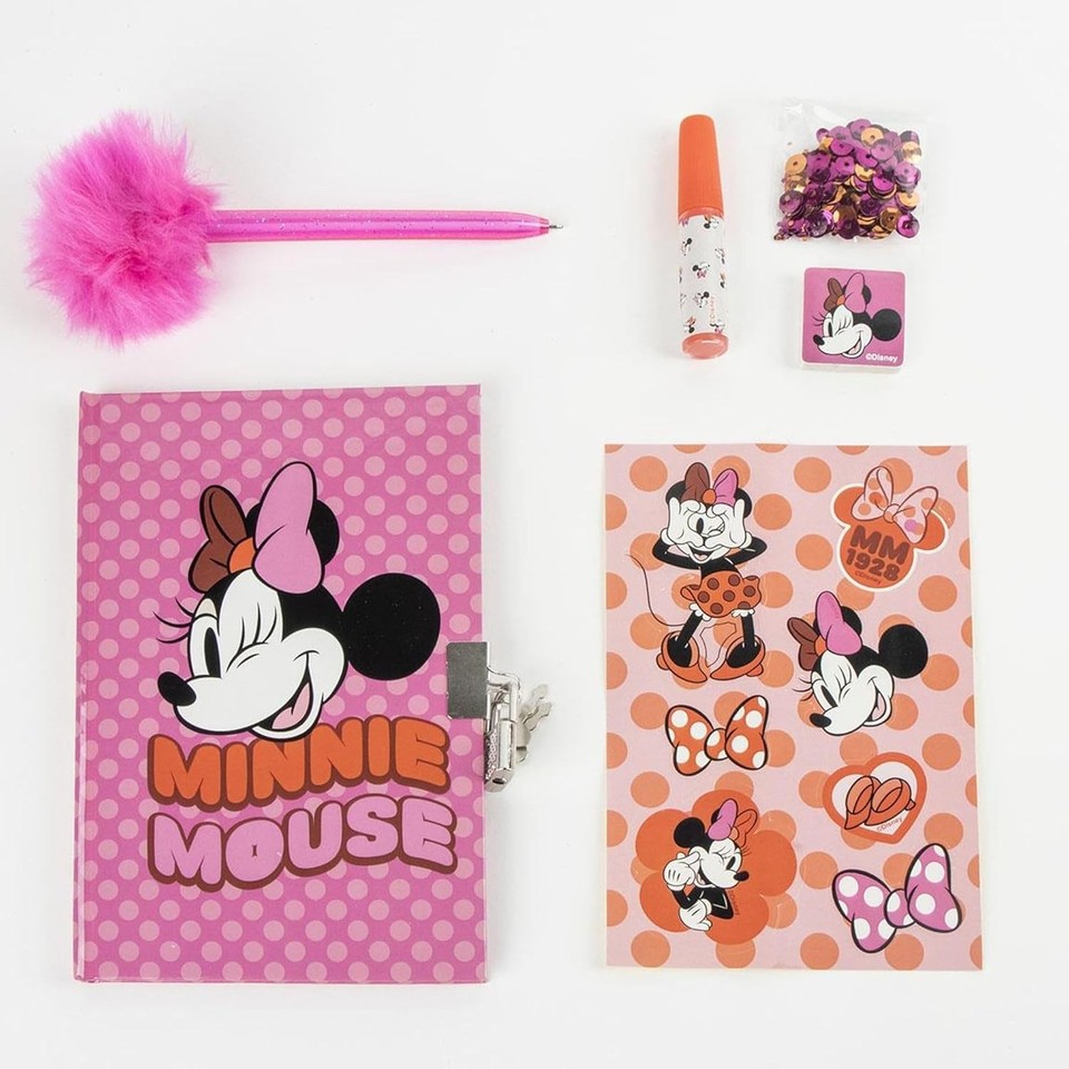 CERDÁ LIFE'S LITTLE MOMENTS Minnie Diary Set - Children's Diary with ...