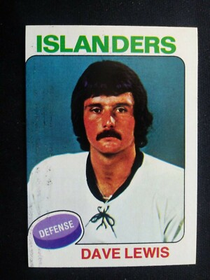 1975-76 Topps Hockey Card # 108 Dave Lewis - New York Islanders | eBay