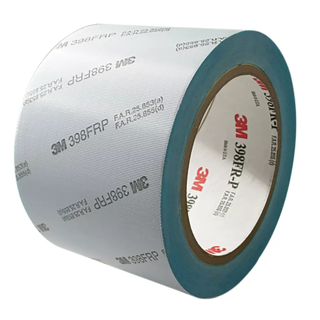 3M Flame Retardant Printed Sealing Tape 398FRP, White, 76 mm x 33 m, 3 ...