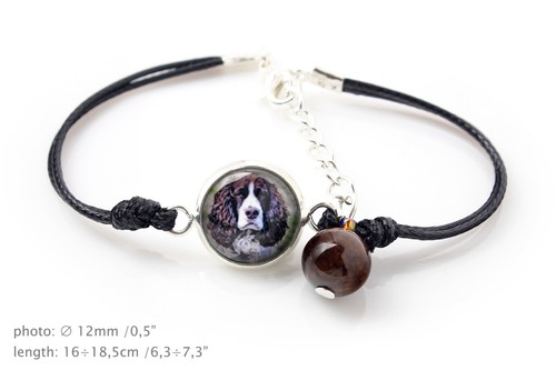 Springer Spaniel. Bracelet for people who love dogs. Photojewelry ...