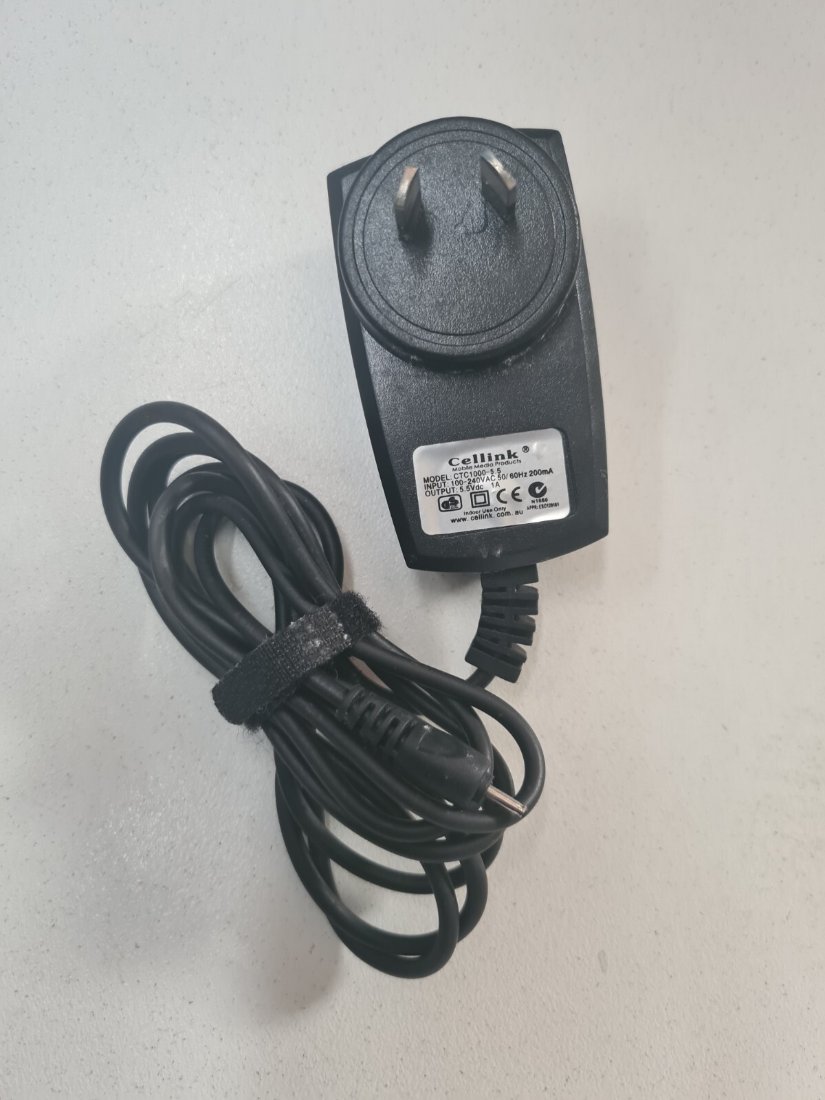 CELLINK Mini USB AC/DC Power Adapter MODEL: CTC1000-5.5 Output- 5.5Volt ...