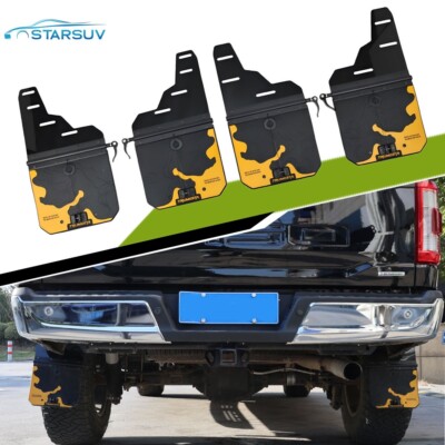Upgraded 4PCS Truck Mud Flaps For 2014-2018 Chevrolet Silverado Splash ...