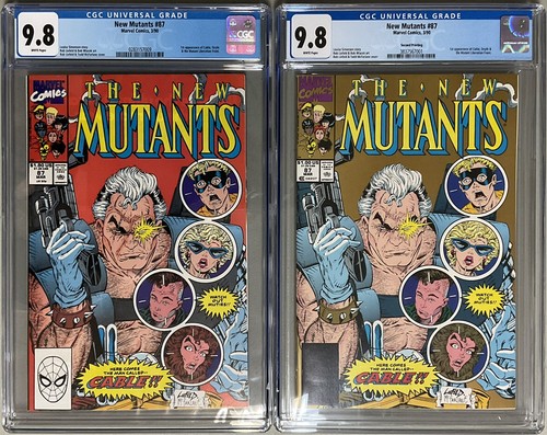 🔥MCU Comic Keys🔥New Mutants #87 1st and 2nd (Gold) Print🔥CGC 9.8🔥1st ...