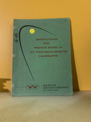 Manuals & Books - Weston Model