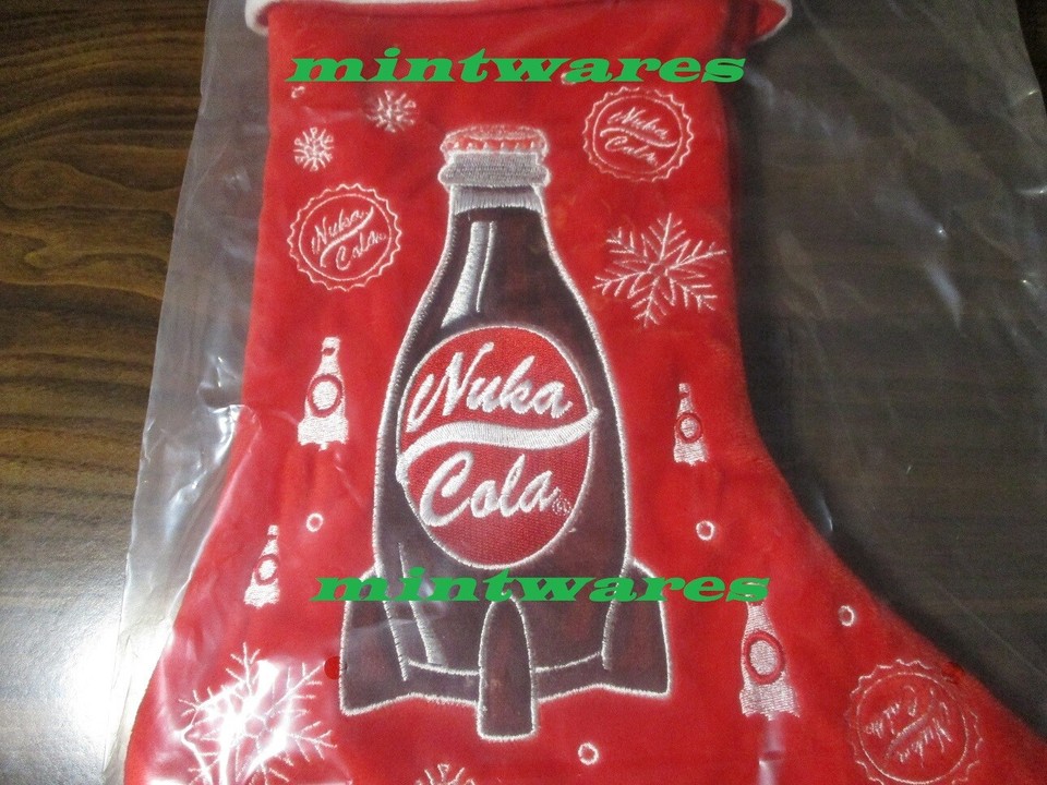 Fallout Nuka Cola Bottle Caps Holiday Stocking 17x10.5 Official Sold ...