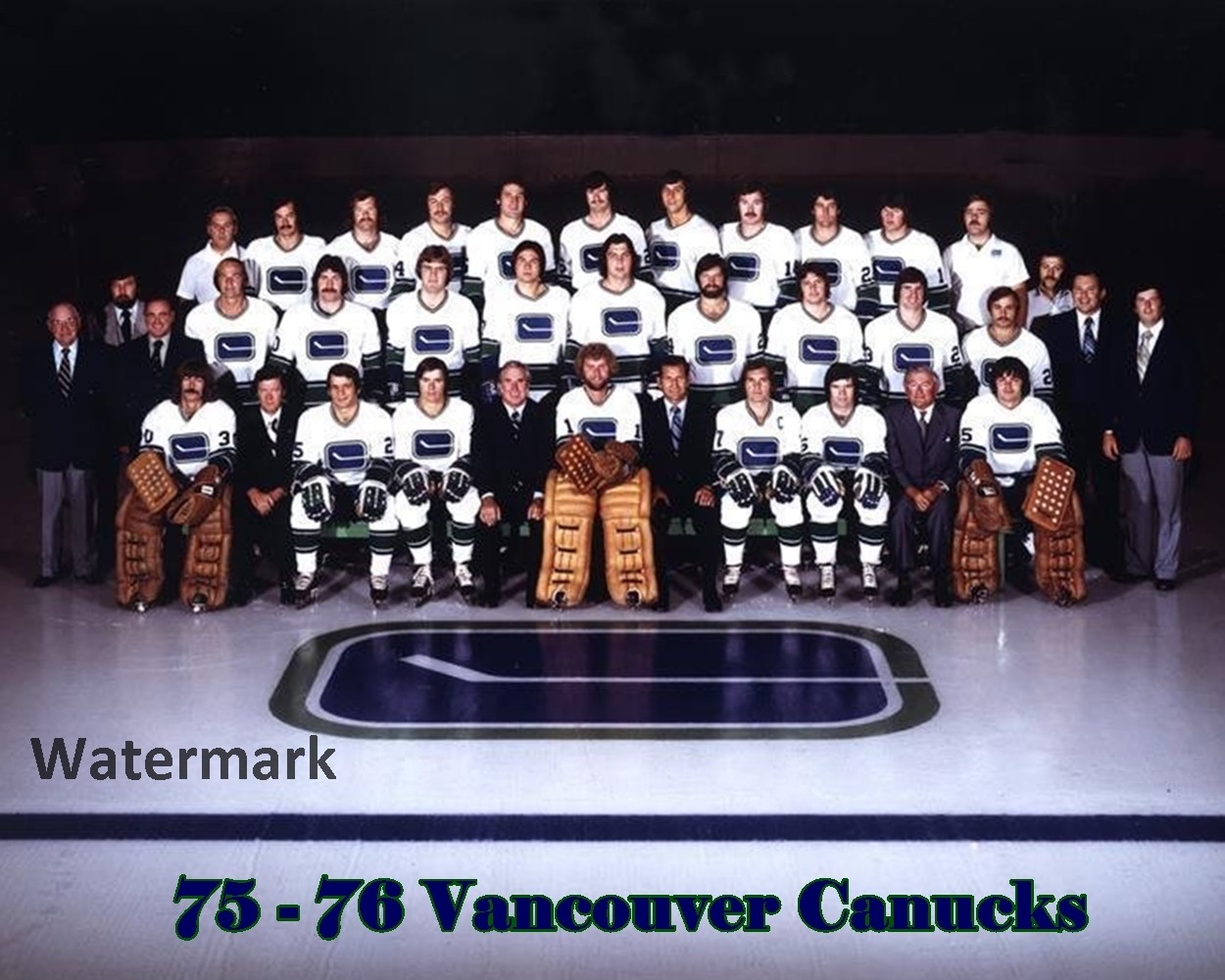 NHL 1975 - 76 Vancouver Canucks Team Photo Color 8 X 10 Photo Picture ...