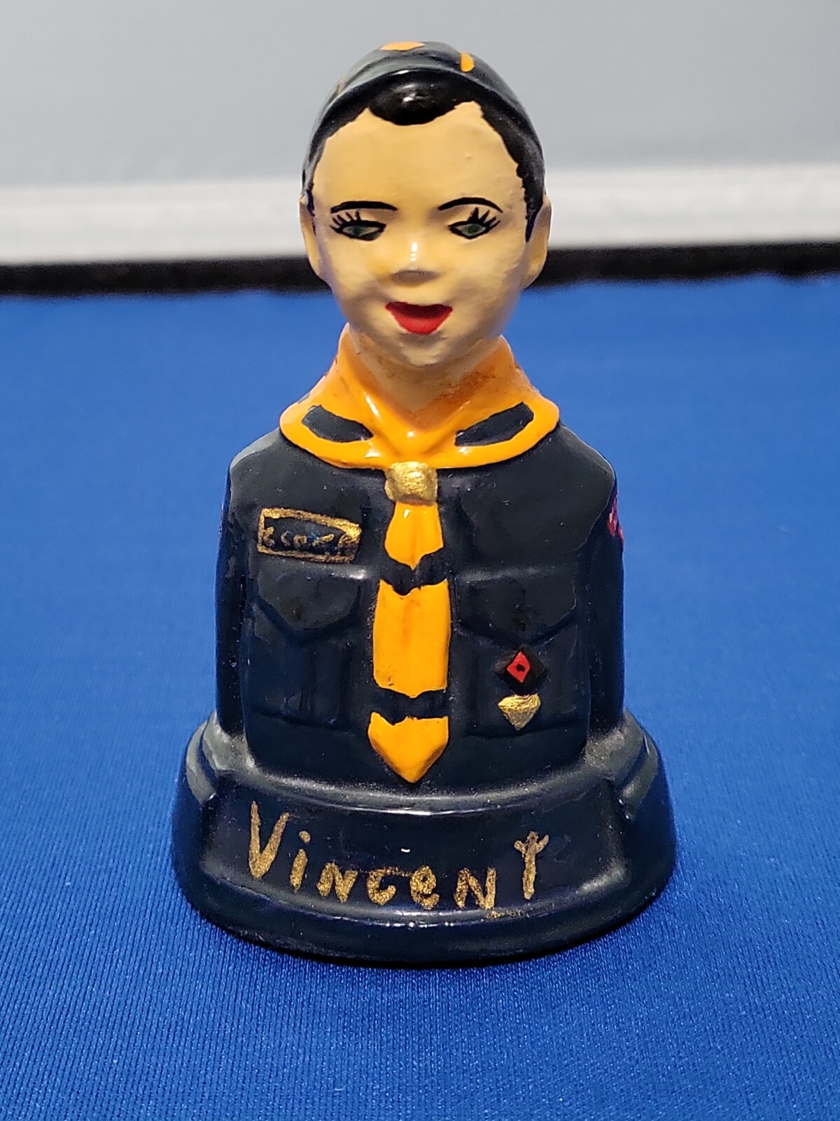 Boy Scout Vintage Cub Scout Hand Made/Painted Plaster Figure w/ Name | eBay