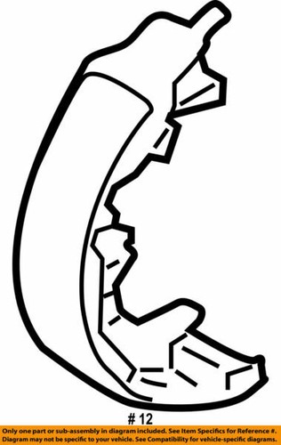 46540-44010 Toyota Shoe assy, parking brake, rh or center no.1 ...