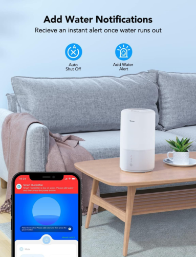 Govee Smart WiFi Humidifiers for Bedroom, Top Fill Cool Mist White | eBay