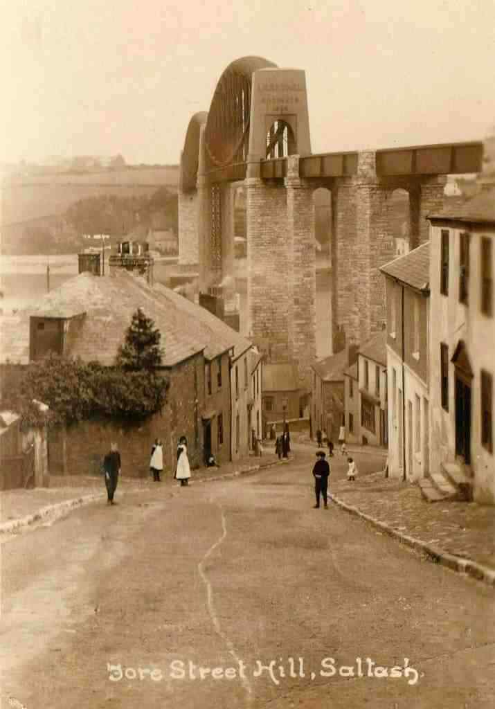 Saltash Cornwall Fore Street Houses And People A4 Photo | eBay UK