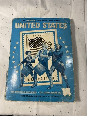 HARRIS FREEDOM UNITED STATES STAMP ALBUM WITH VERY GOOD USED W/ Tons Of ...