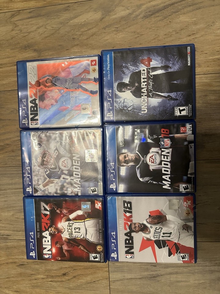 2K, EA SPORTS, Naughty Dog PS4 Games: NBA 2K22, Madden NFL 18 ...