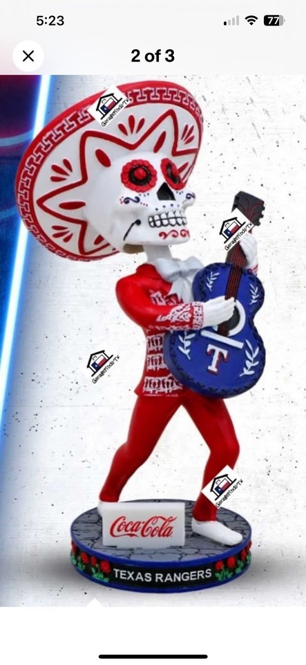 Texas Rangers Sugar Skull Bobblehead SGA 9/20/25 Pre-Sale | eBay