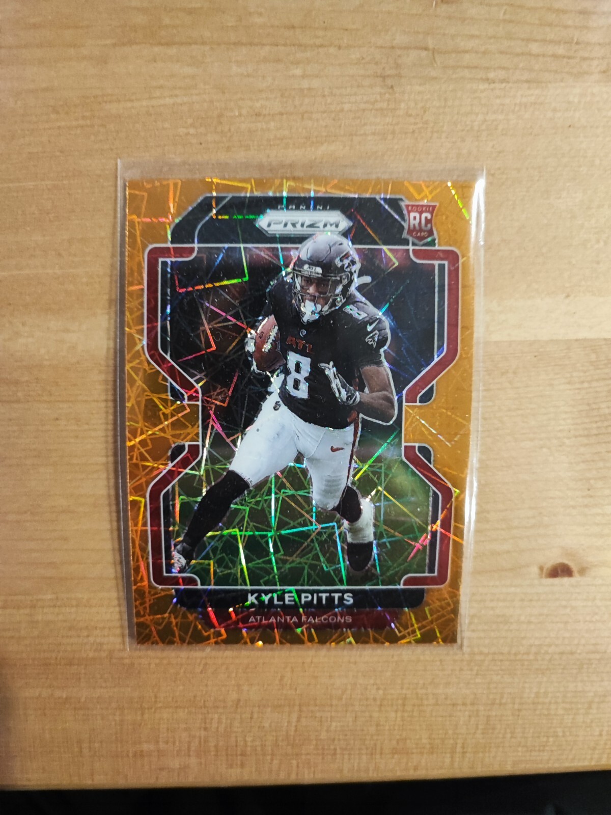 NFL Prizm 2021 Kyle Pitts orange Lazer rookie Atlanta falcons 🔥 | eBay