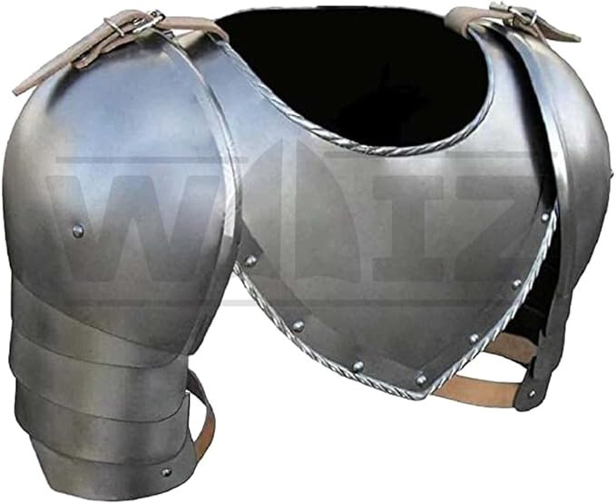 Medieval Iron Gorget Spaulders Arm Shoulder Set | Viking Crusader ...