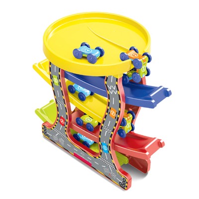 1 Set Track Car Toy 4-layer Diy Track Car Park Toy Color Cognition | eBay