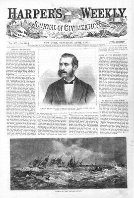 Captain MacDonald of the Steamship Europa - Storm on the English Coast ...