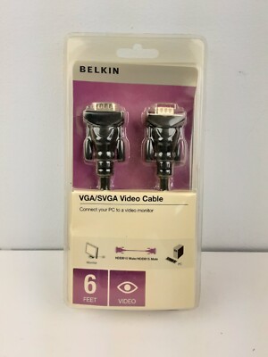 Belkin VGA/SVGA Video Cable NIB 6 Feet | eBay