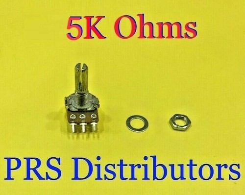 5K OHMS Linear Panel Mount Volume Control B5K Potentiometer 3 terminals ...