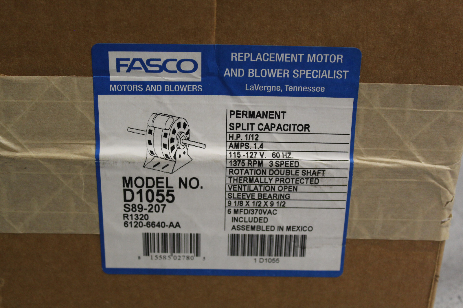 Fasco D1055 Condenser Fan Replacement Motor for sale online | eBay