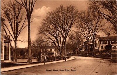 Street Scene Deep River Connecticut Postcard | eBay