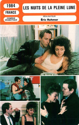 FICHE CINEMA / CARD : LES NUITS DE LA PLEINE LUNE - Ogier,Luchini,Rohmer - 1984 | eBay
