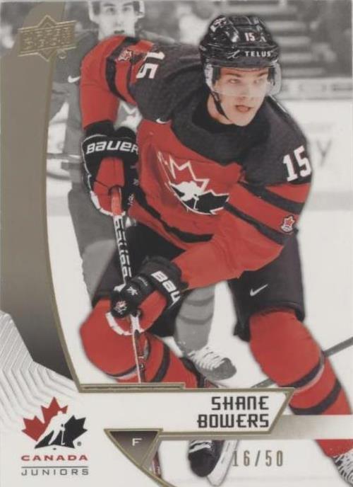2019 Upper Deck Team Canada Juniors - Shane Bowers #24 Midnight /50 (RC ...
