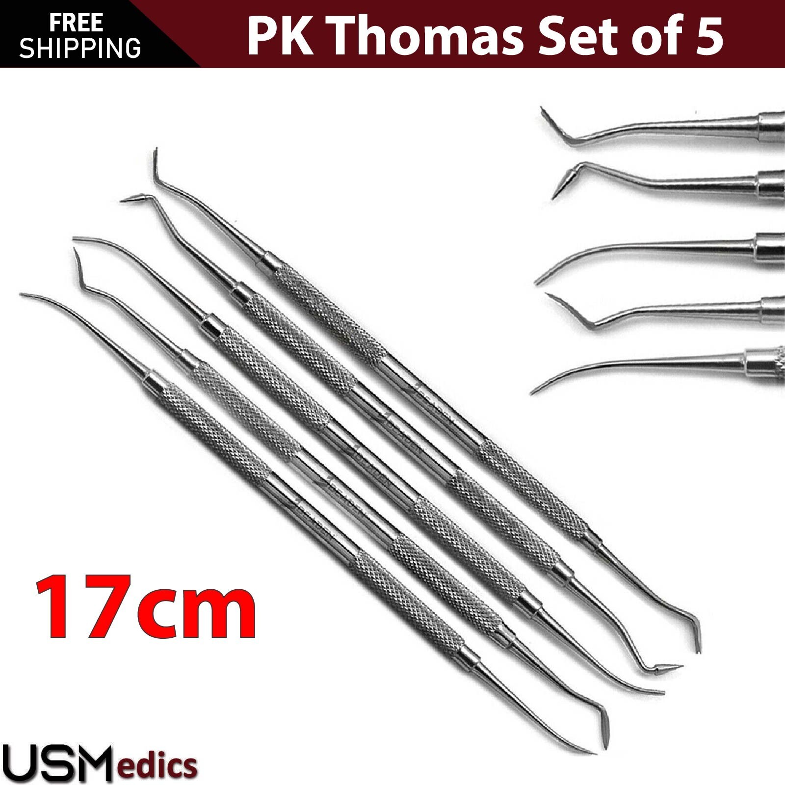 PK Thomas 5 Pcs Dental Wax Carvers Placer Modelling Restorative Waxing ...
