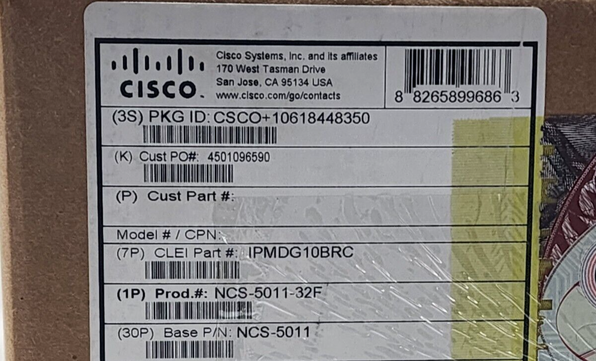 NEW! Cisco NCS-5011 NCS-5011-32F 32x100GE Router Dual DC | eBay