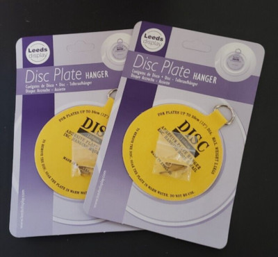 Set of Two Removable Disc 12 inch Plate Hanger Holds Plates from 9 to ...