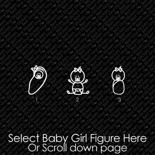 FAMILY CUSTOM STICKER CAR WINDOW MOM DAD TEENS KIDS BABY VINYL DECAL ...