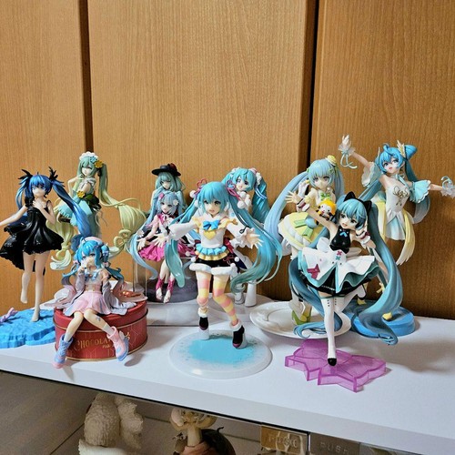 Hatsune Miku Prize Figure Lot of 10 Authentic Collectible Anime Figures ...