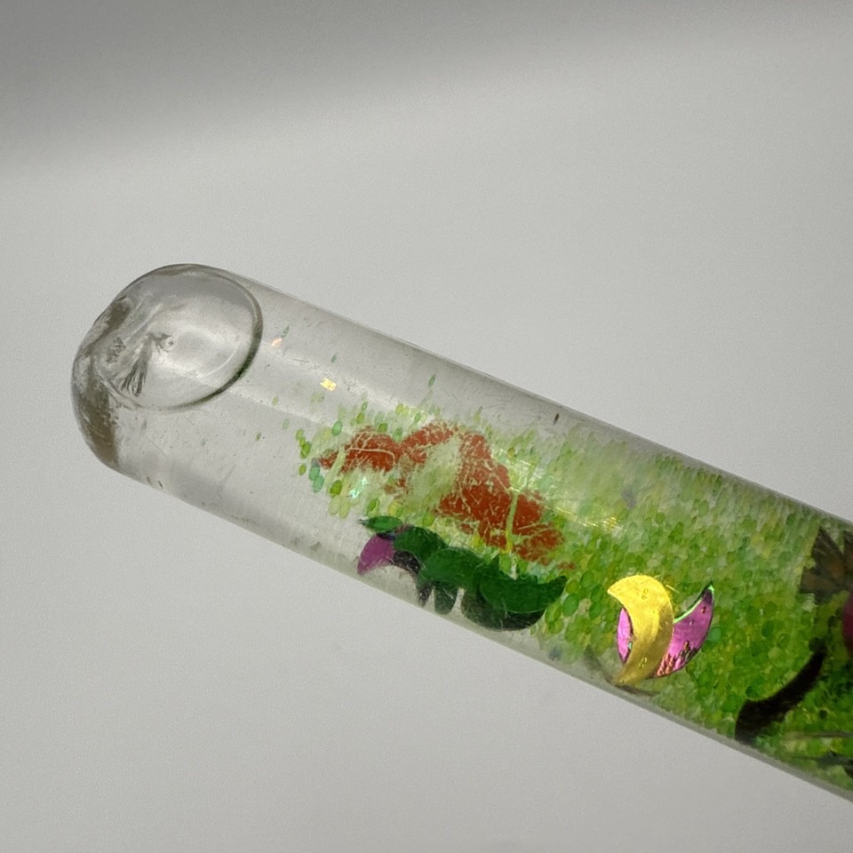 Nickelodeon Snick Keychain Acrylic Green Slime Glitter Roundhouse Ren ...