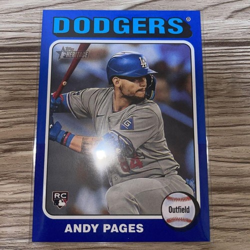 Topps Andy Pages 2024 Heritage Dodgers Tokyo Series Chrome Card | eBay