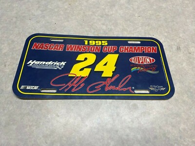 1995 NASCAR WINSTON CUP CHAMPION JEFF GORDON LICENSE PLATE SIGNED? | eBay