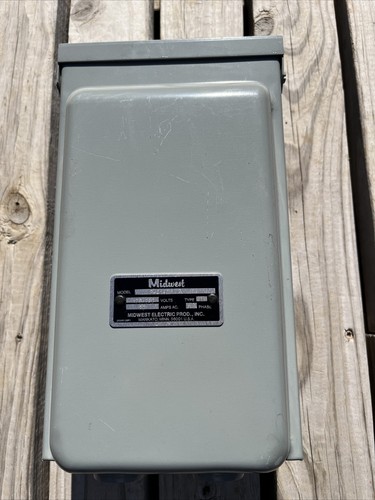 Midwest P-41-C RV/EV 70 amp Connection Box 30/20 amp Breakers New Old ...