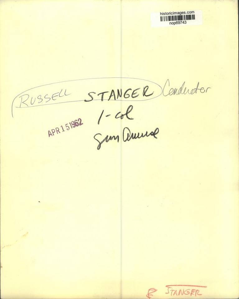 1962 Press Photo Russell Stanger, conductor - nop69743 | eBay