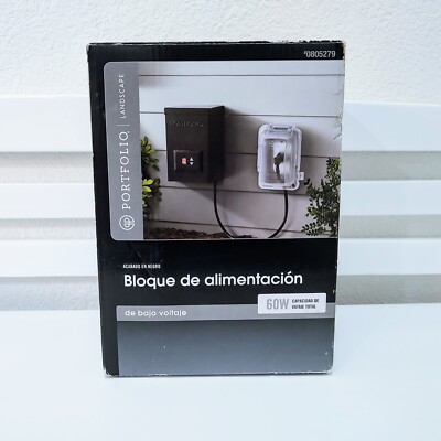 Portfolio Landscape Black Finish Low Voltage 60 Watt Power Pack ...