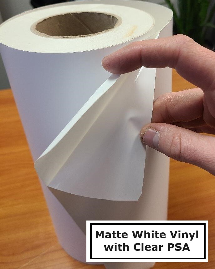 Gloss & Matte White Sign Vinyl Adhesive Decal Sticker CHEAP (Not for ...