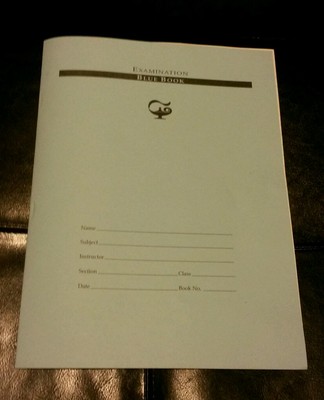 12 PK Blue Book Exam Booklet Notebook Examination Essay Test College ...