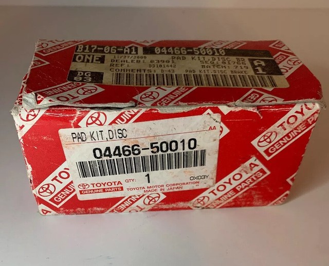 0446650010 Genuine Toyota Pad Kit Disc Brake Rear 04466-50010 for sale ...