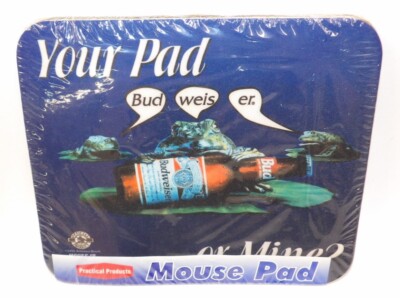 Vintage Budweiser Anheuser Busch Mouse Pad - Sealed! | eBay