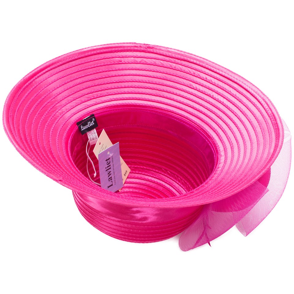 Satin Ribbon Women Dress Church Bridal Wedding Kentucky Derby Party ...