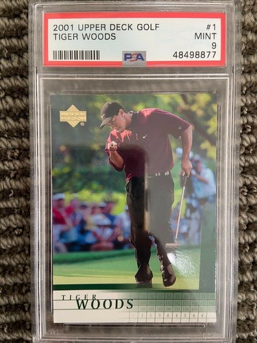 2001 Upper Deck Golf Tiger Woods #1 Rookie Card PSA 9 MINT | eBay