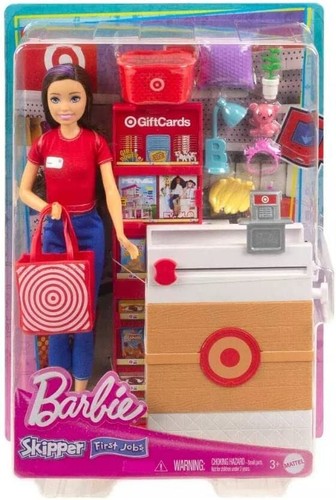 Barbie Doll Skipper & Playset, Target Supermarket with 25 Grocery Store ...