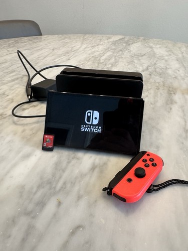 Nintendo Switch OLED Console + Charge Dock, Mario Odyssey, & Joycon ...