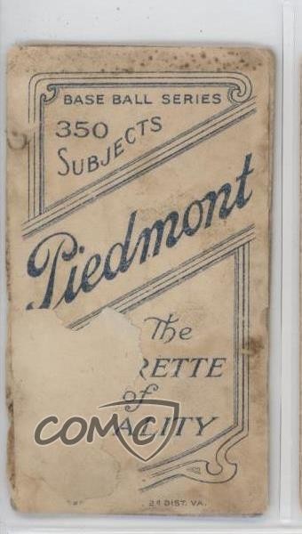 1909-11 T206 Piedmont 350 Back Jack Pfiester Jake Pfeister (Seated) | eBay