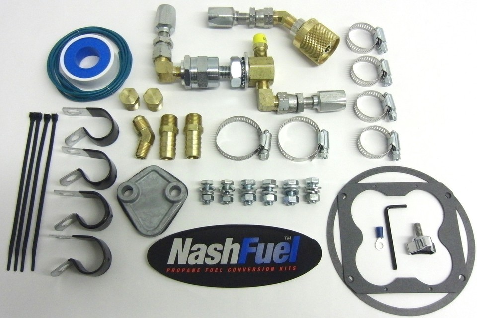 COMPLETE V8 PROPANE KIT HOLLEY 4 BARREL PATTERN SMALL BIG BLOCK 350 383 ...