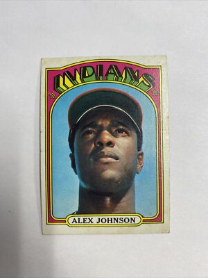 1972 Topps Baseball Alex Johnson Cleveland Indians Card #215 | eBay
