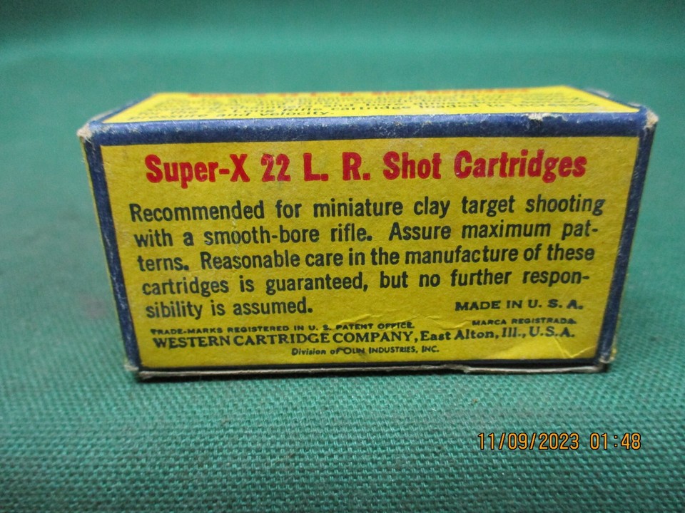 Vintage Western Super X, 22 LR Shot Shells, Ammo Box, (EMPTY) | eBay